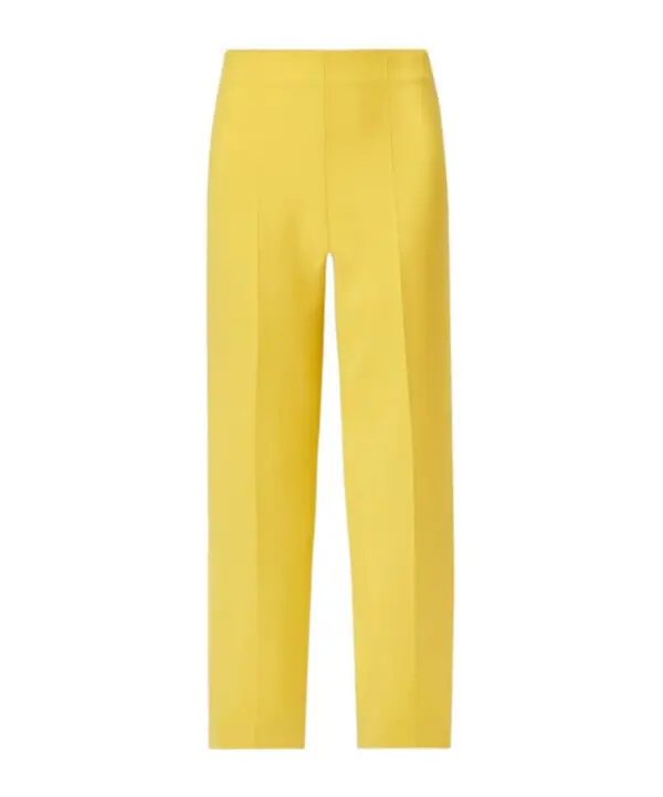 Oscar De La Renta Wool Blend Crepe Straight-leg Trousers