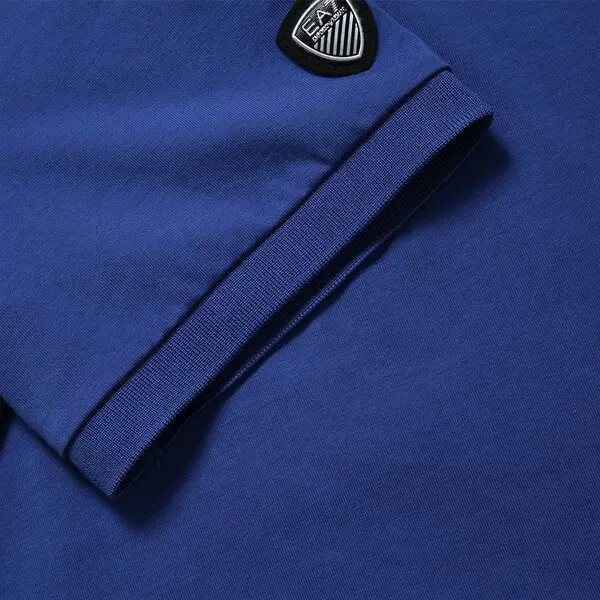 EA7 Logo Lapel Polo Shirt