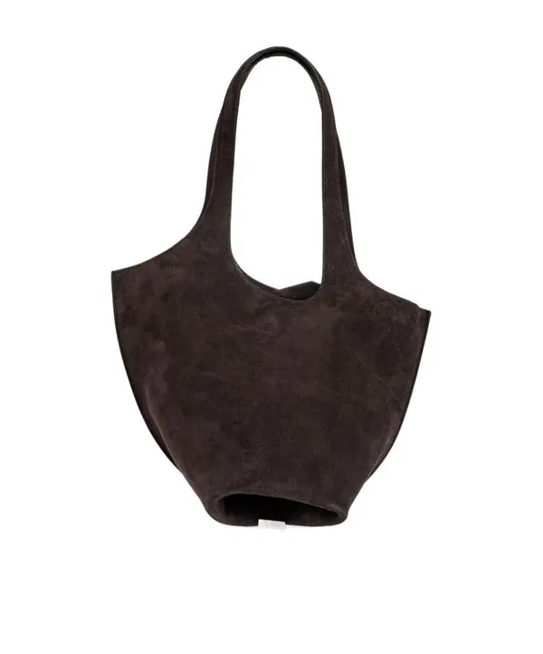 Attico La Scoop Asymmetric Medium Shopper Bag - Black