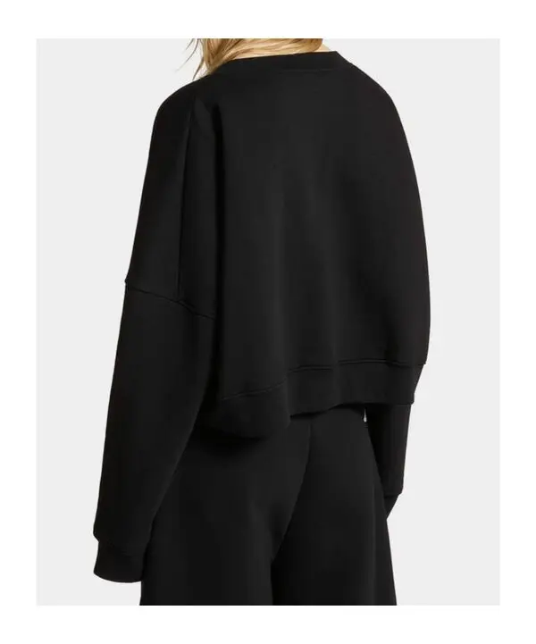 Dsquared2 Icon New Generation Onion Cropped Crewneck Sweatshirt - Black