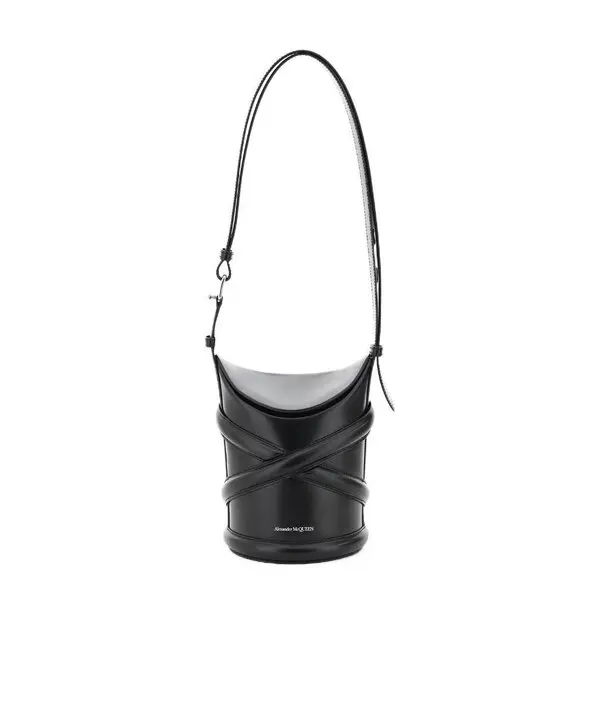 Alexander McQueen Curve Small Bucket Bag