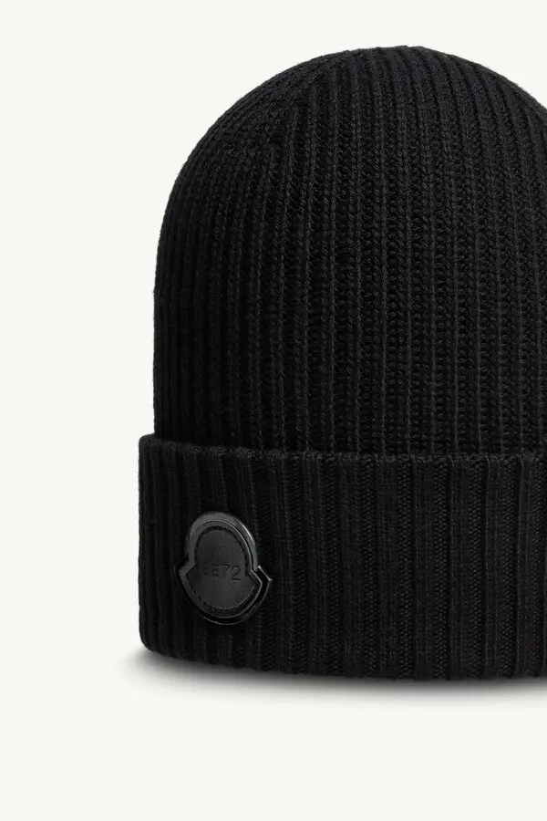 Moncler X Edward Enninful Logo Patch Knitted Beanie