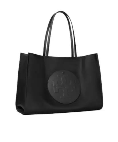 Tory Burch Ella Logo-embossed Tote Bag - Black