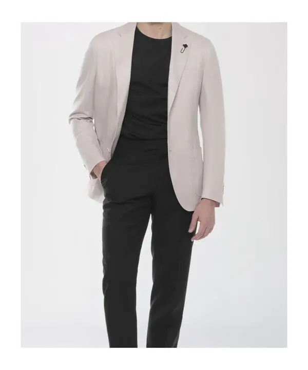 LARDINI Single-breasted Blazer - White