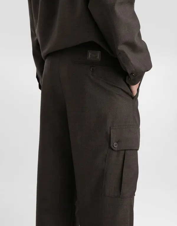 Dolce & Gabbana Straight Leg Cargo Pants - Black