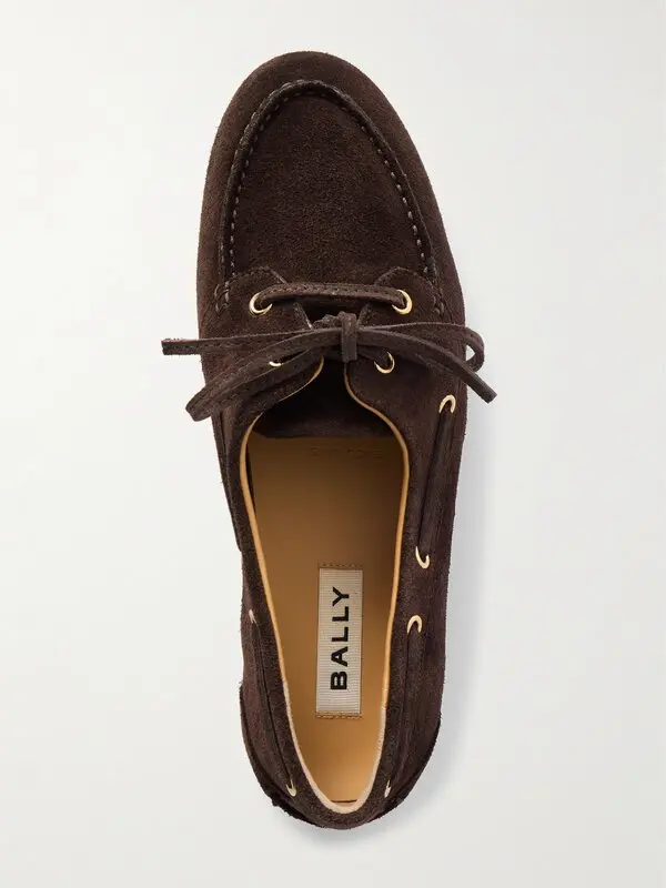 Bally Pathy Suede Loafers - Dark Brown