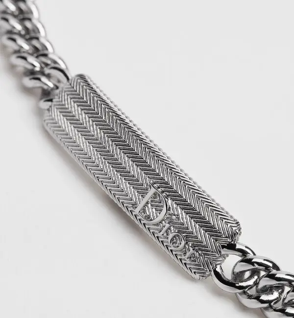 Dior Guilloché Chain Link Bracelet