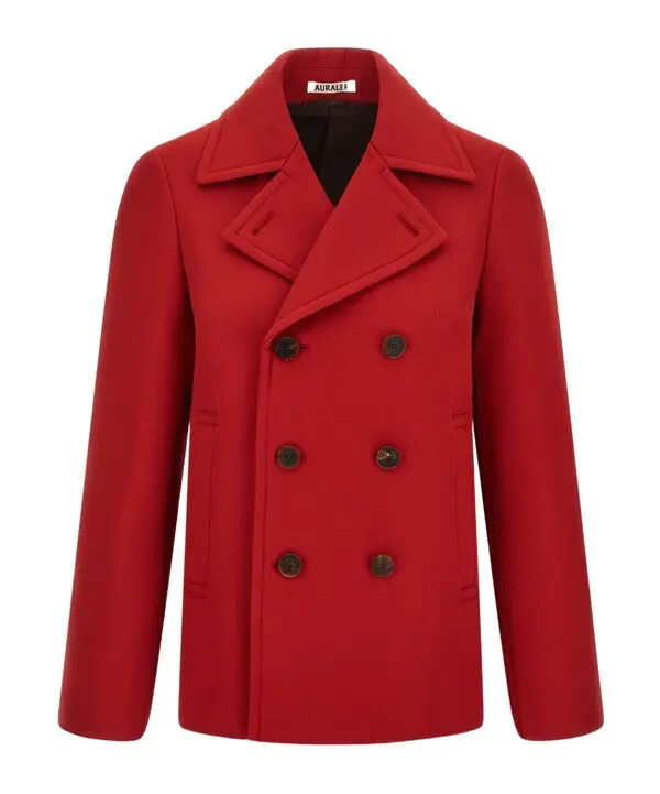 Auralee Double-breasted Wool Jacket