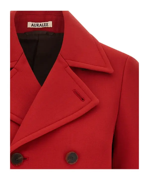 Auralee Double-breasted Wool Jacket