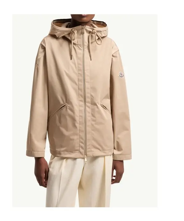 Moncler Cassiopea Hooded Jacket - Beige