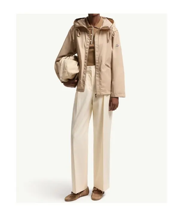 Moncler Cassiopea Hooded Jacket - Beige