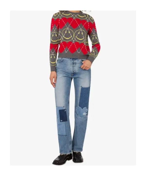 Moschino Smiley & Heart Wool-blend Pullover