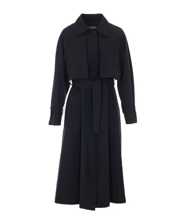 Herno Belted Trench Coat - Black