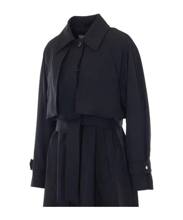 Herno Belted Trench Coat - Black