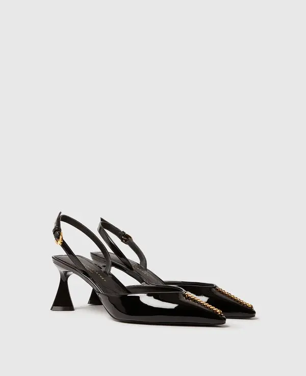 Stella McCartney Buckled Pointed Toe High Heel Pumps