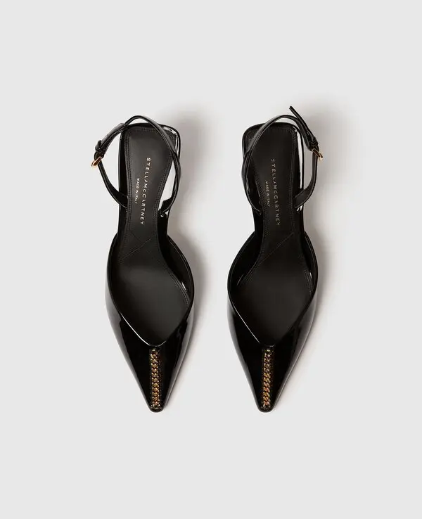 Stella McCartney Buckled Pointed Toe High Heel Pumps