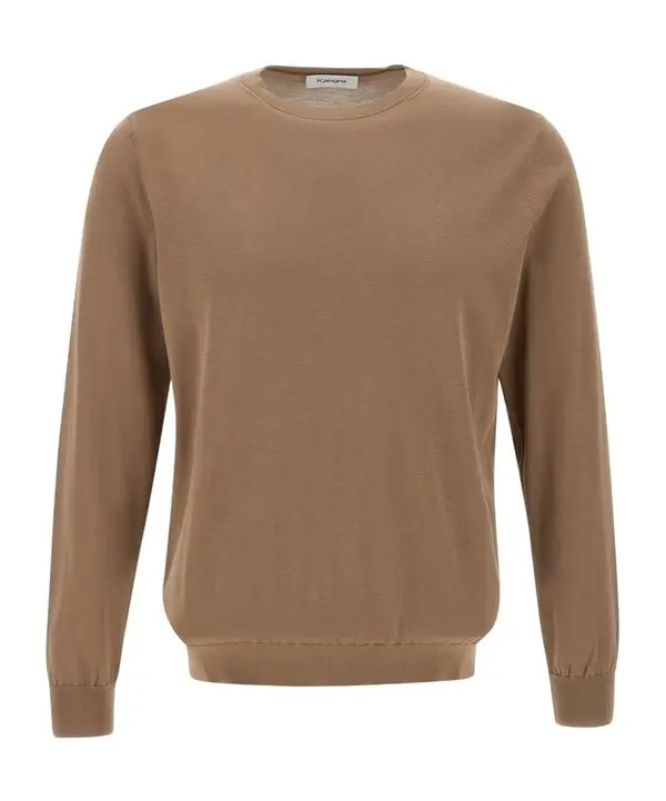 KANGRA Crew Neck Knitwear - Brown