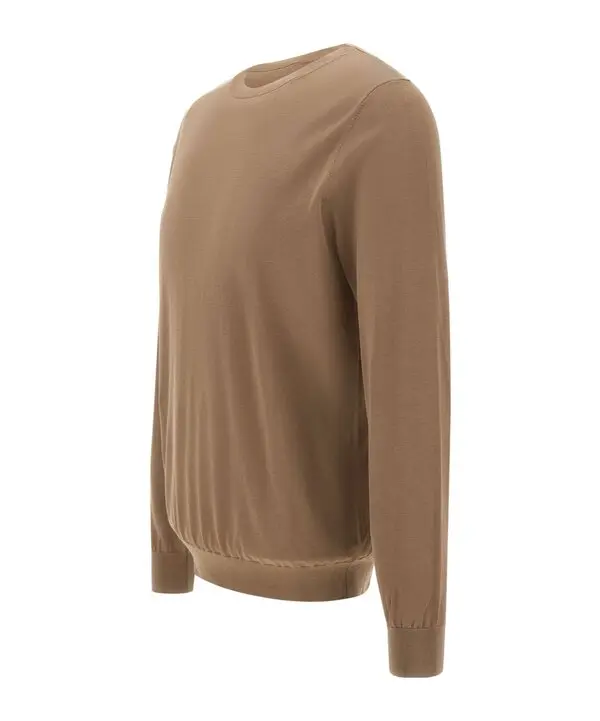 KANGRA Crew Neck Knitwear - Brown
