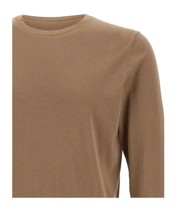 KANGRA Crew Neck Knitwear - Brown