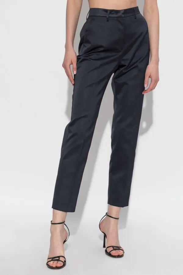 Etro Creased Tailored Trousers - Black
