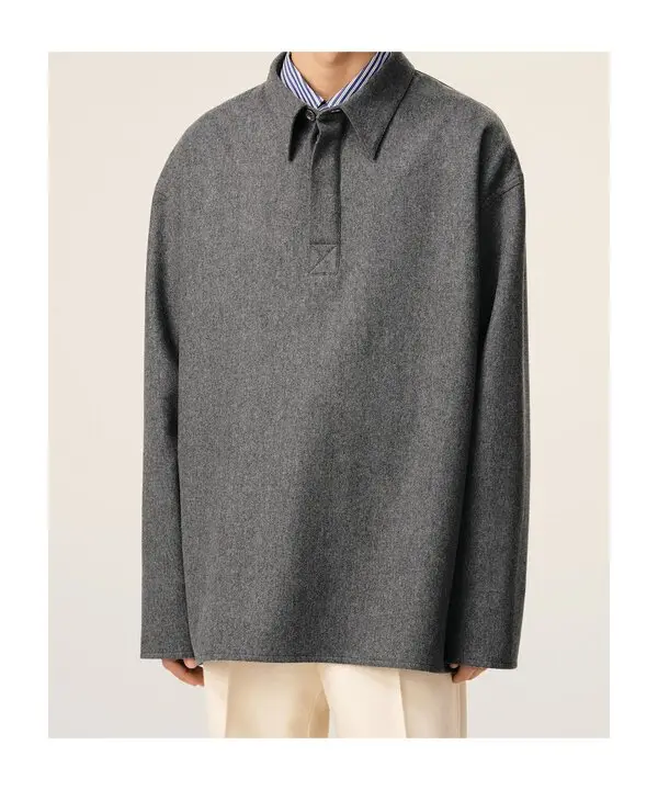 AMI Paris Long-sleeved Polo Shirt