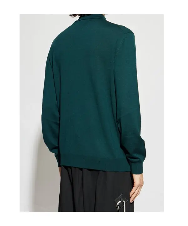 Etro Logo Embroidered Knit Polo Shirt