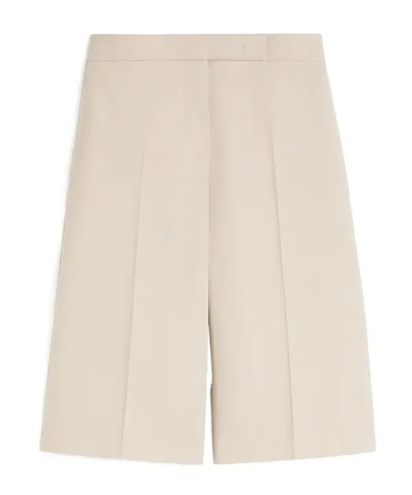 Max Mara Pleated Shorts - Sand-colored