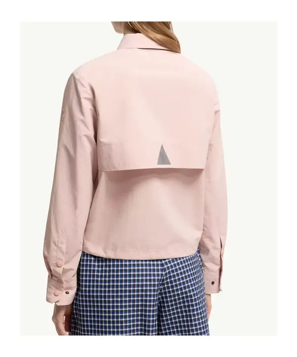 Moncler Technical Froissé Long-sleeved Shirt - Pink