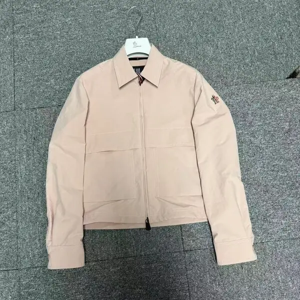 Moncler Technical Froissé Long-sleeved Shirt - Pink