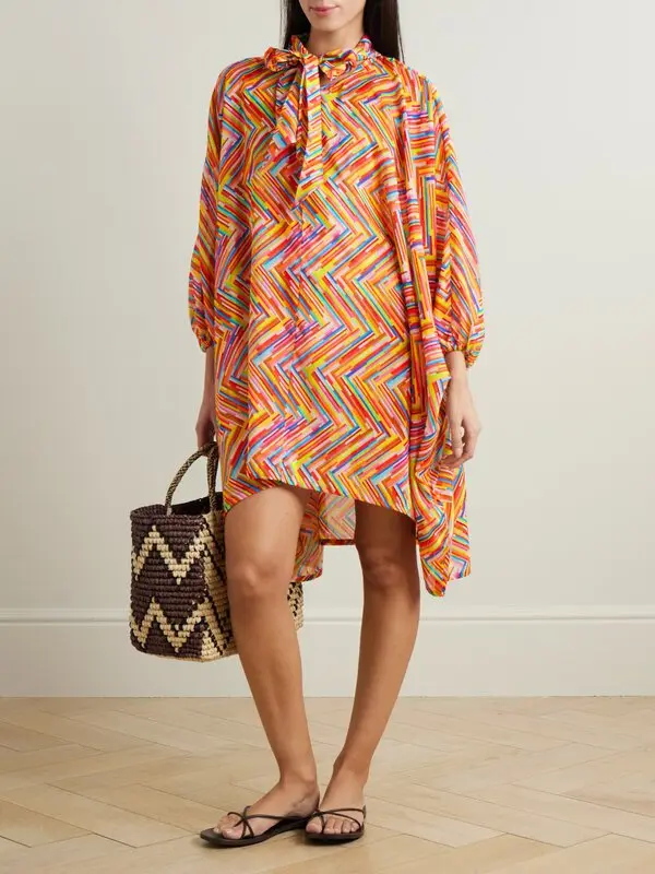 Missoni Zigzag Pattern Mini Dress