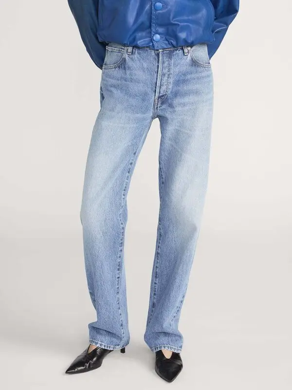 FRAME Faded Straight Leg Jeans - Rapture