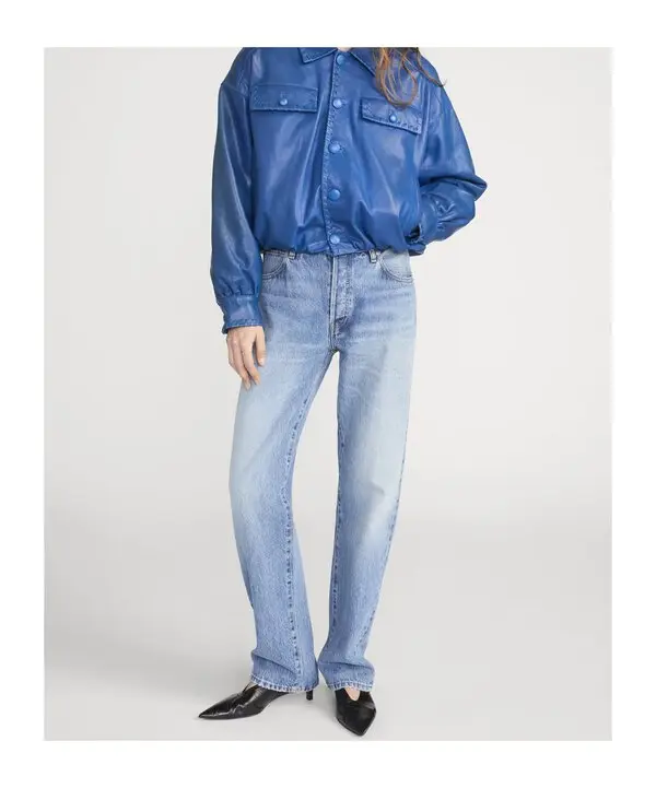 FRAME Faded Straight Leg Jeans - Rapture
