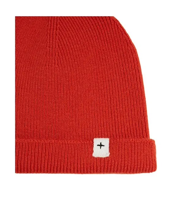 JIL SANDER Fine Knit Beanie - Red