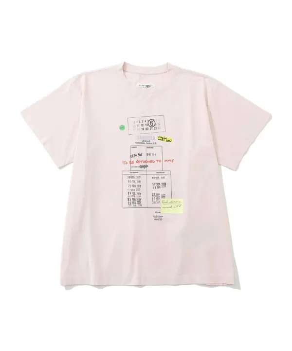 MAISON MARGIELA Graphic Print T-shirt - Pink