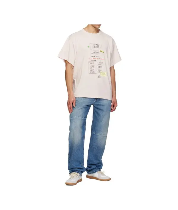 MAISON MARGIELA Graphic Print T-shirt - Pink