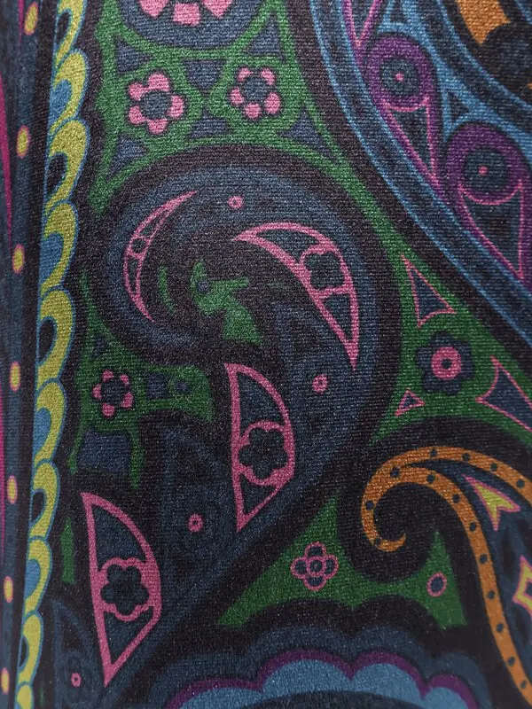 Etro Paisley Print Flared Leg Trousers - Black