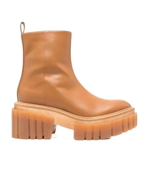 Stella McCartney Chunky Sole Ankle Boots - Brown