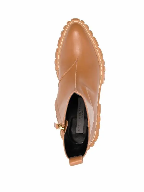 Stella McCartney Chunky Sole Ankle Boots - Brown