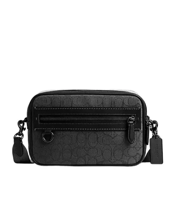 COACH Theo Classic Signature Camera Bag - Black