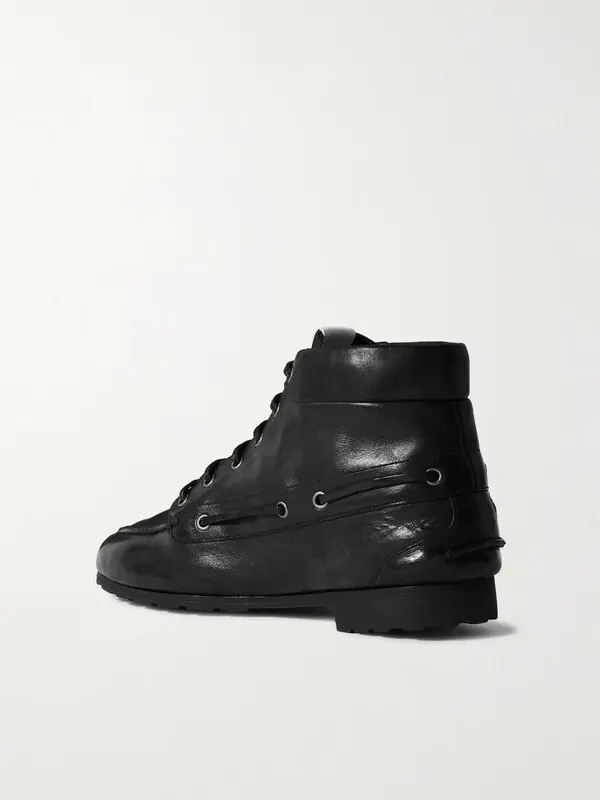 Bally Paphos Lace-up Leather Ankle Boots - Black