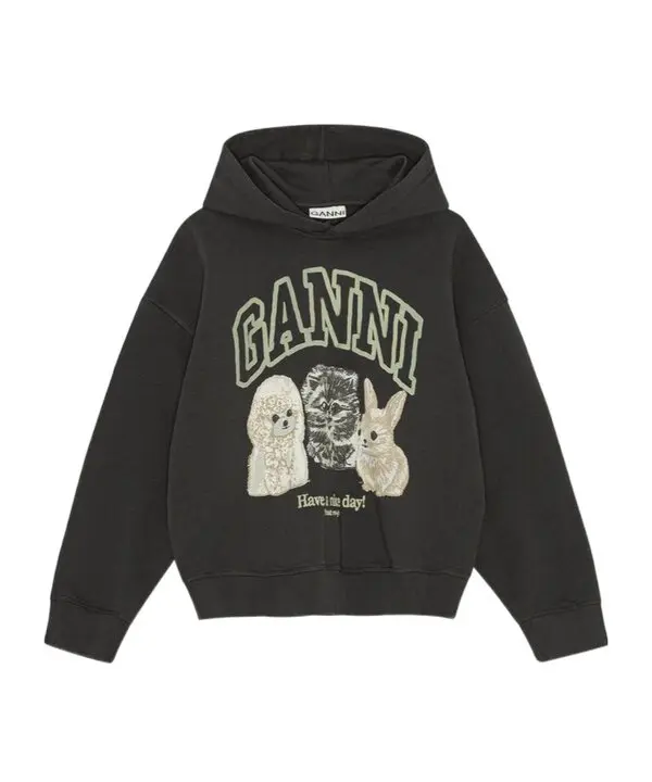GANNI Printed Hoodie