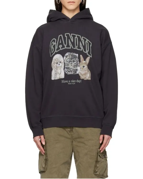 GANNI Printed Hoodie