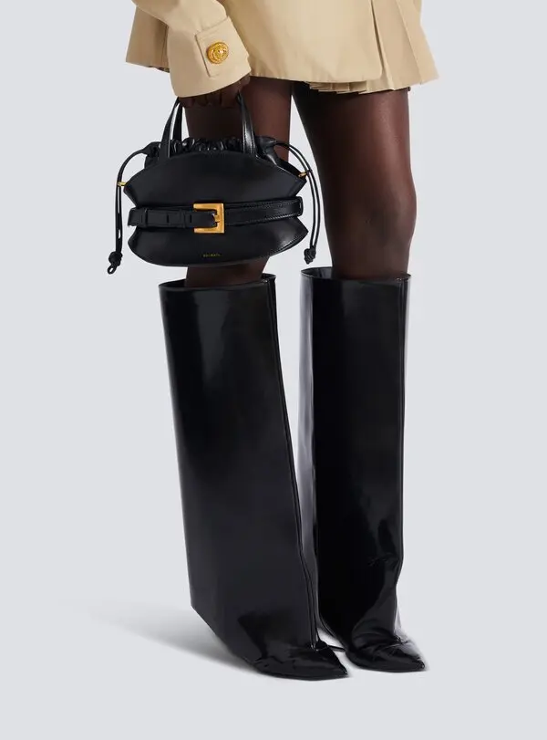 Balmain Shuffle Drawstring Mini Bag - Black