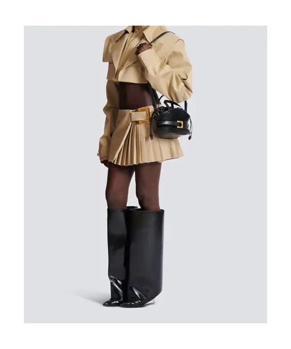 Balmain Shuffle Drawstring Mini Bag - Black