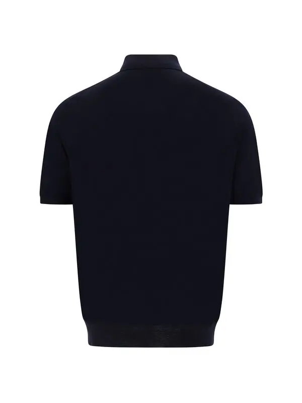 Prada Triangle Logo Short-sleeved Polo Shirt