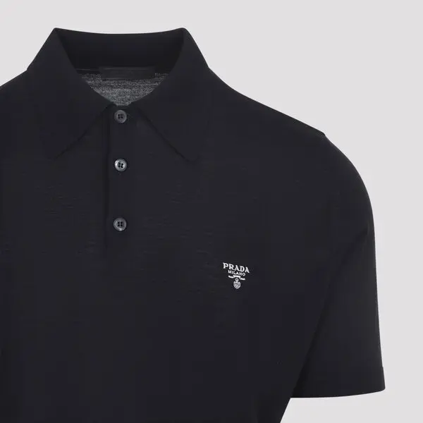 Prada Triangle Logo Short-sleeved Polo Shirt