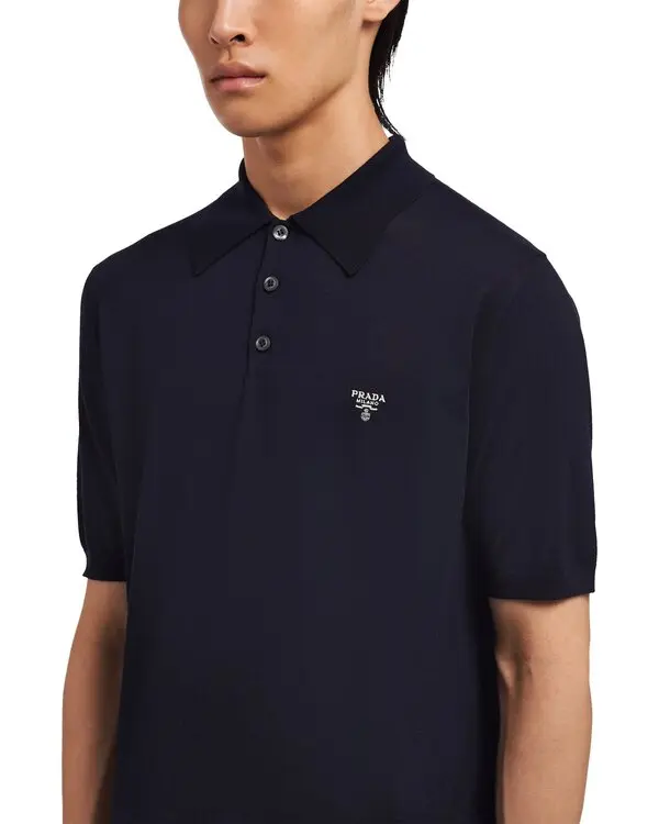 Prada Triangle Logo Short-sleeved Polo Shirt
