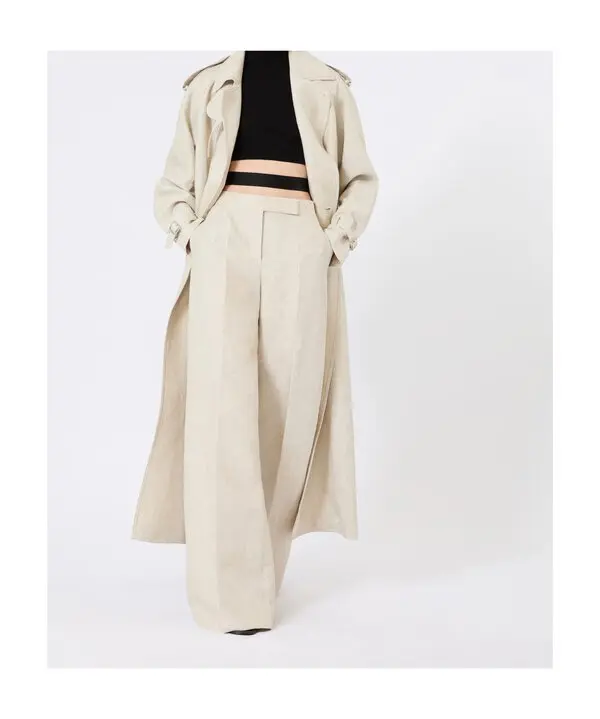 Max Mara Wide-leg Tailored Trousers - Sand-colored