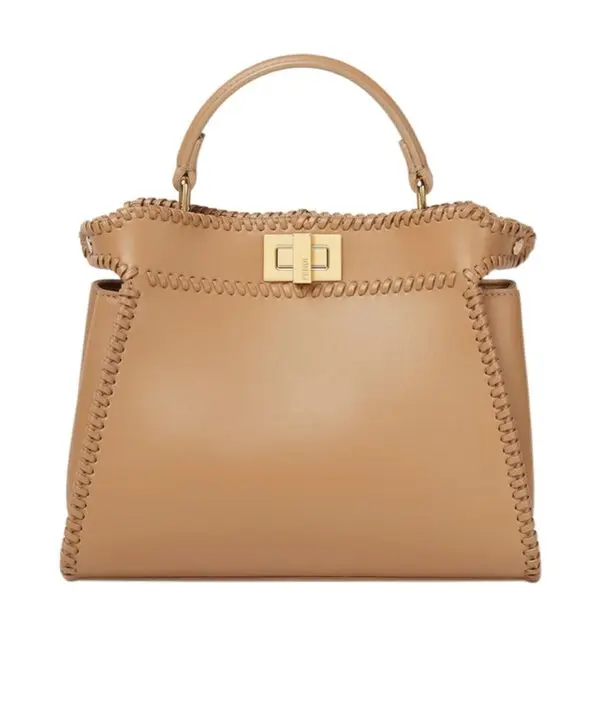 Fendi Peekaboo Mini Handbag - Nude