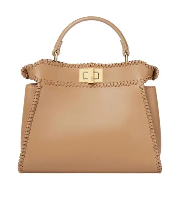 Fendi Peekaboo Mini Handbag - Nude